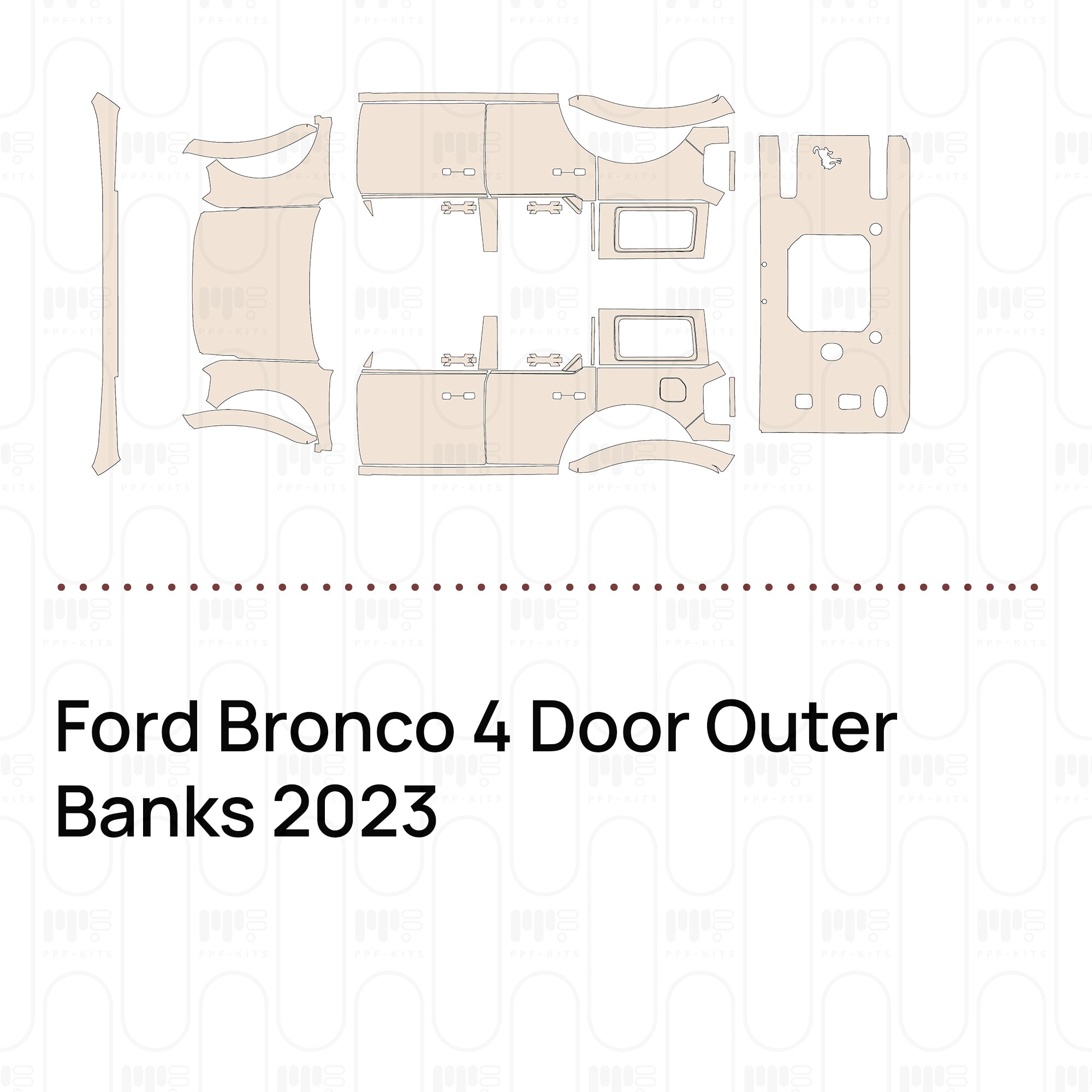 Pre-Cut PPF Ford Bronco 4 Door Outer Banks 2023 – PPF-Kits